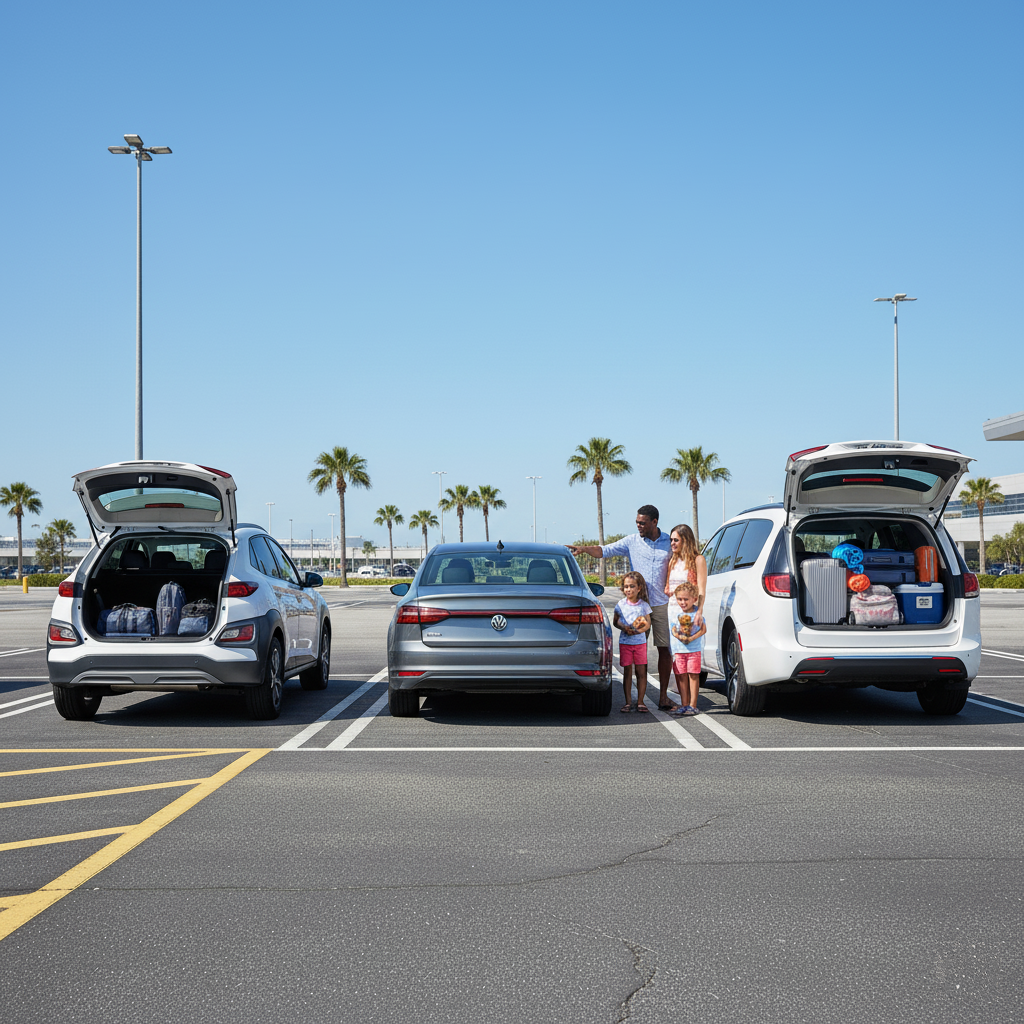 Trunk Space: Compact vs Midsize vs SUV | Florida Trips – Hola Car Rentals