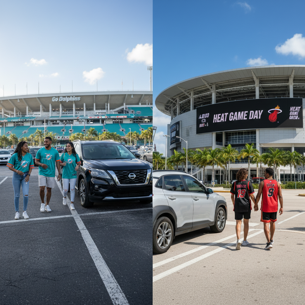 Miami Game Day Driving: Dolphins & Heat Parking Tips – Hola Car Rentals