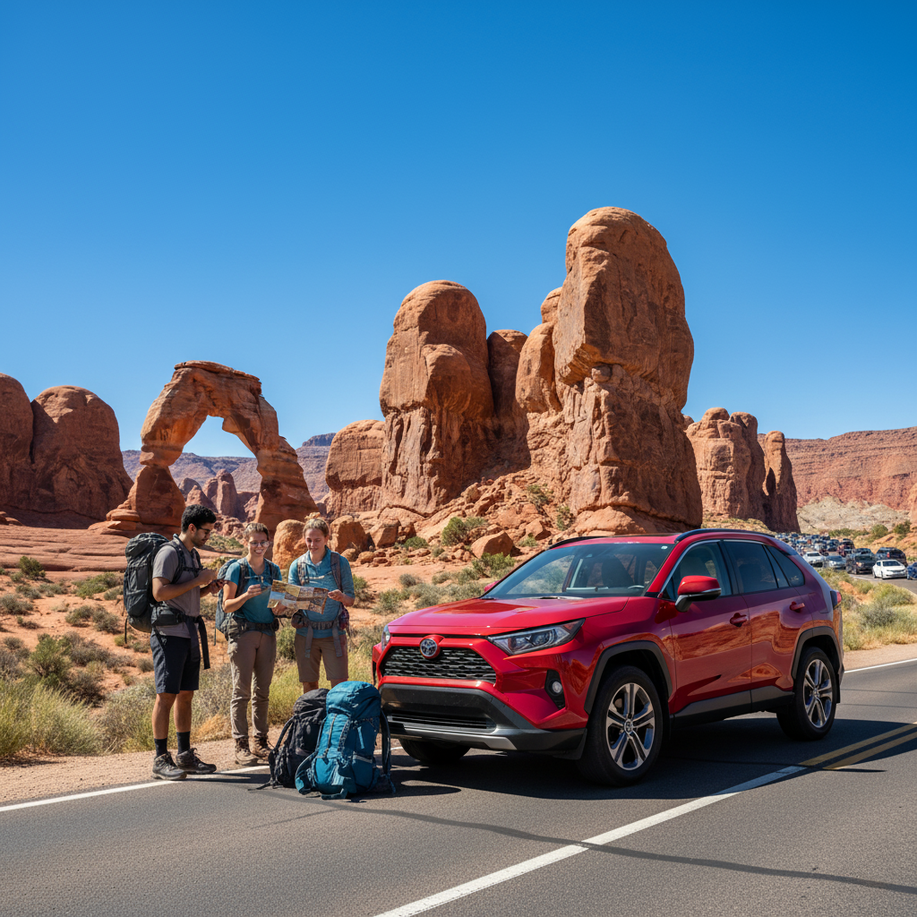 Salt Lake City to Arches by car: simple timed‑entry plan – Hola Car Rentals