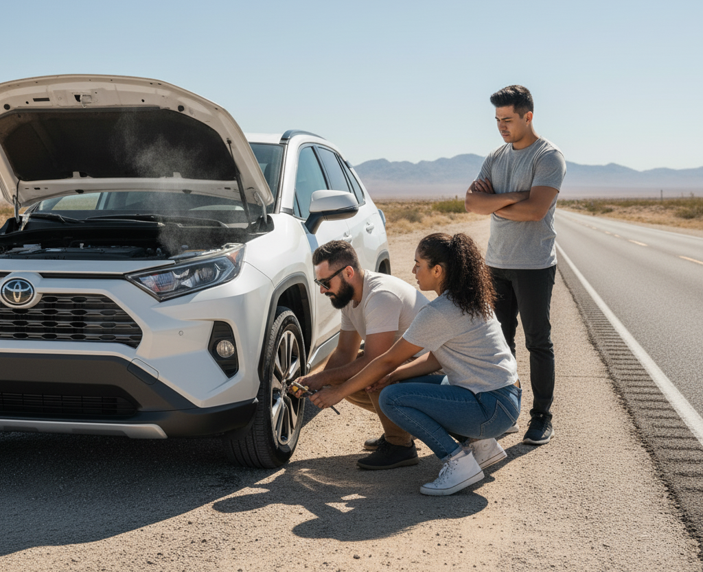 Desert Heat Driving from Las Vegas: Daylight, Coolant & Tire – Hola Car ...