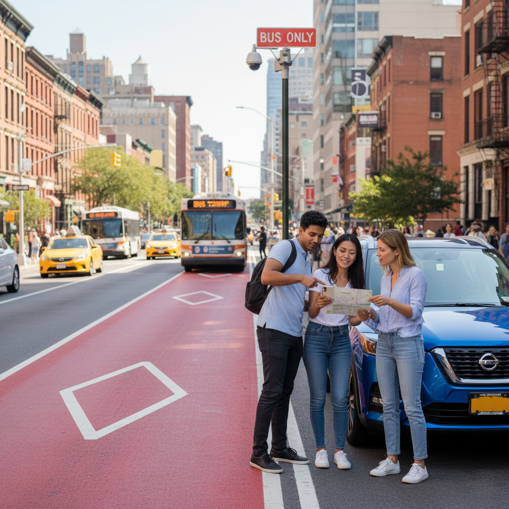NYC Bus‑Lane Cameras: How Rental Drivers Avoid Fines & Buswa – Hola Car ...