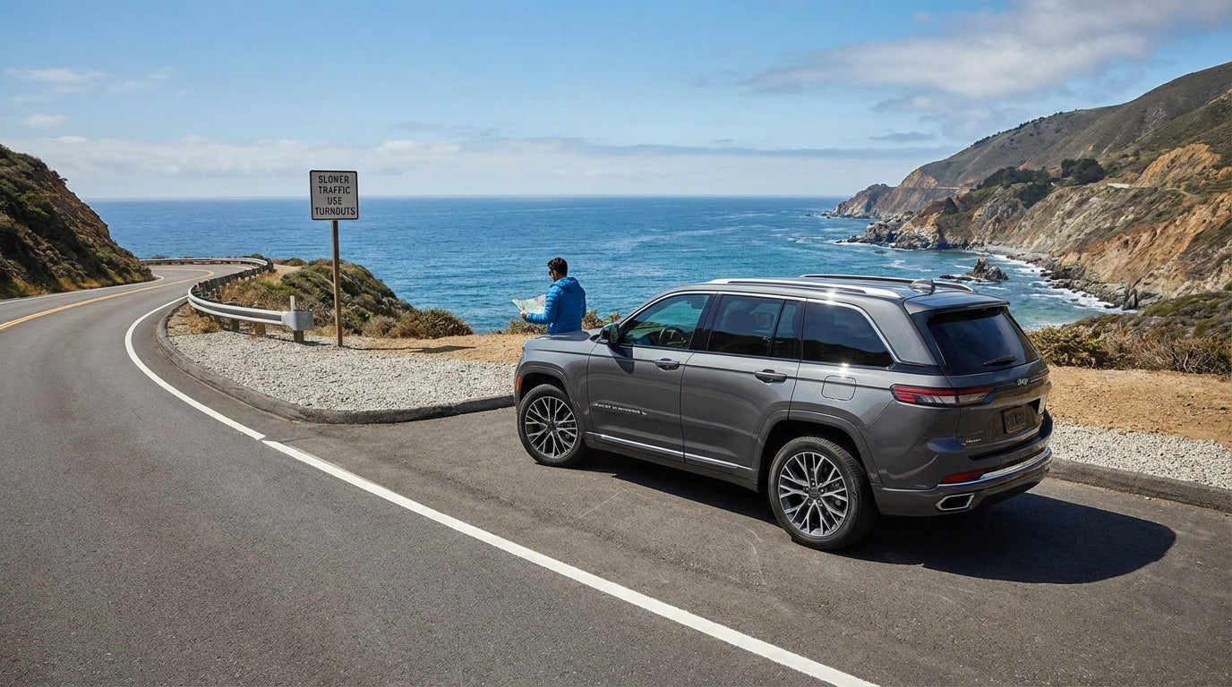 California car hire: Highway 1 turnouts explained – Hola Car Rentals