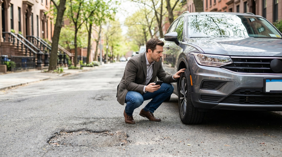 New York car hire: tyre bulge after a pothole – Hola Car Rentals