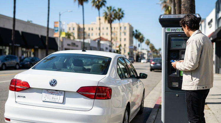 LA car hire: Temporary plates and pay-by-plate parking – Hola Car Rentals